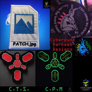 Cyberpunk Darkweb Designs Patches, Targeting Marker, Sniper, CTS ...