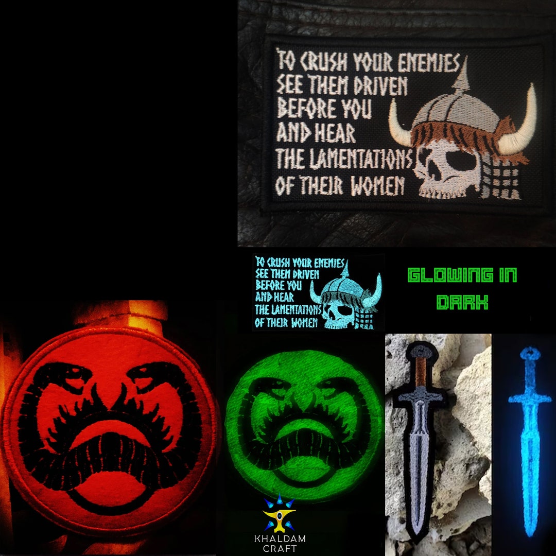 Conan Sword, Sword of Atlantis Patch, Glowing in Dark, Hyborian Age ...