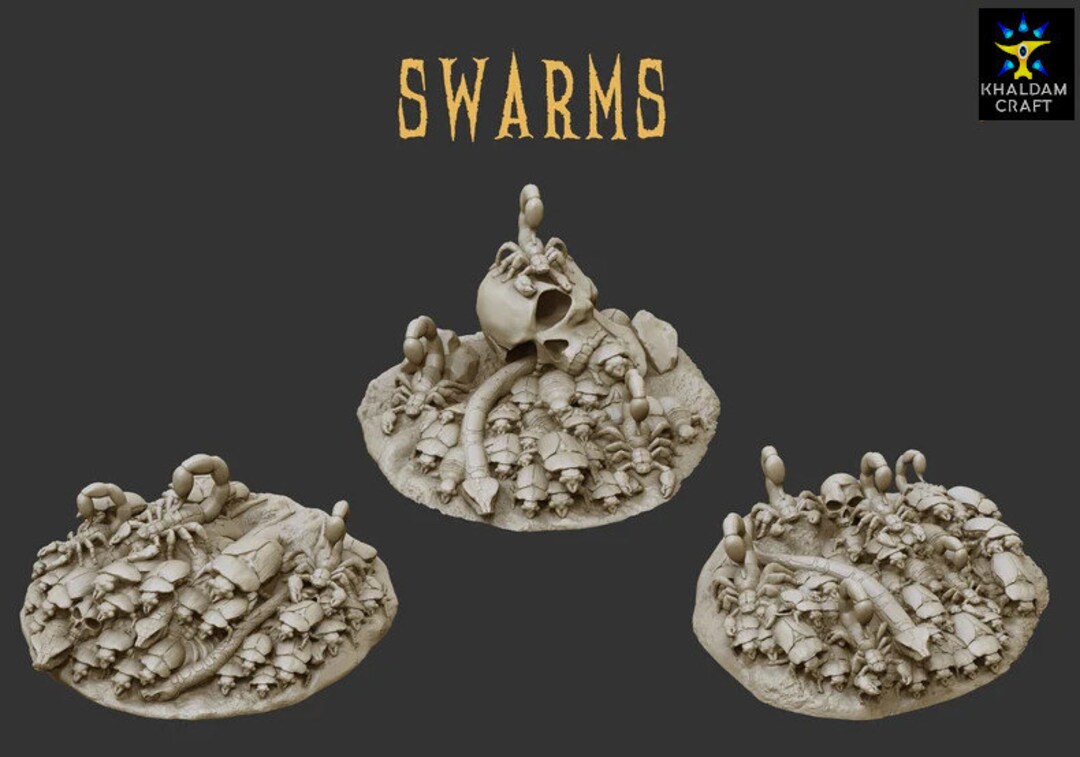 Skeleton Swarm Unit, Scorpions, Snakes and Scarabs on a Desert ...