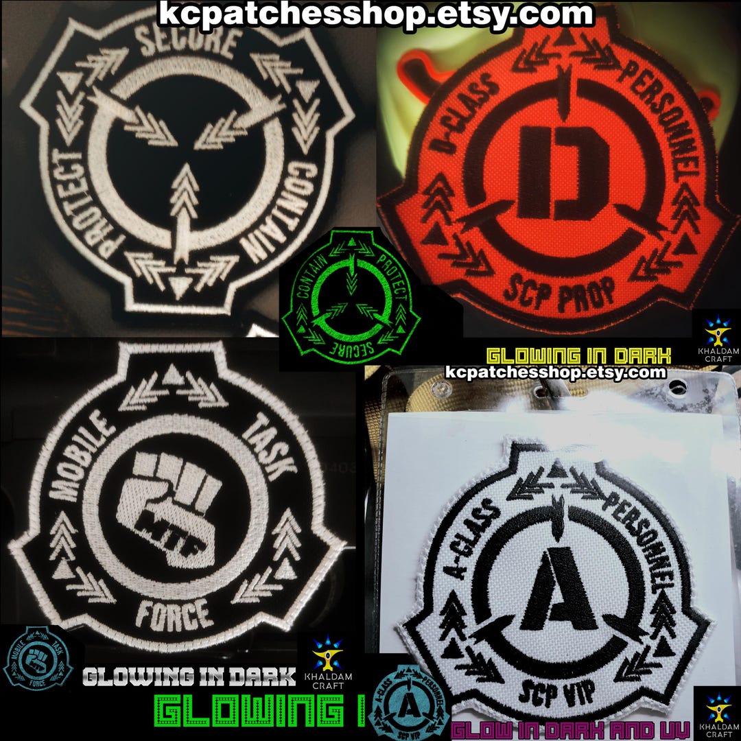 SCP Foundation Patches, SCP Locker Patch, Mtf-mobile Task Force, D ...