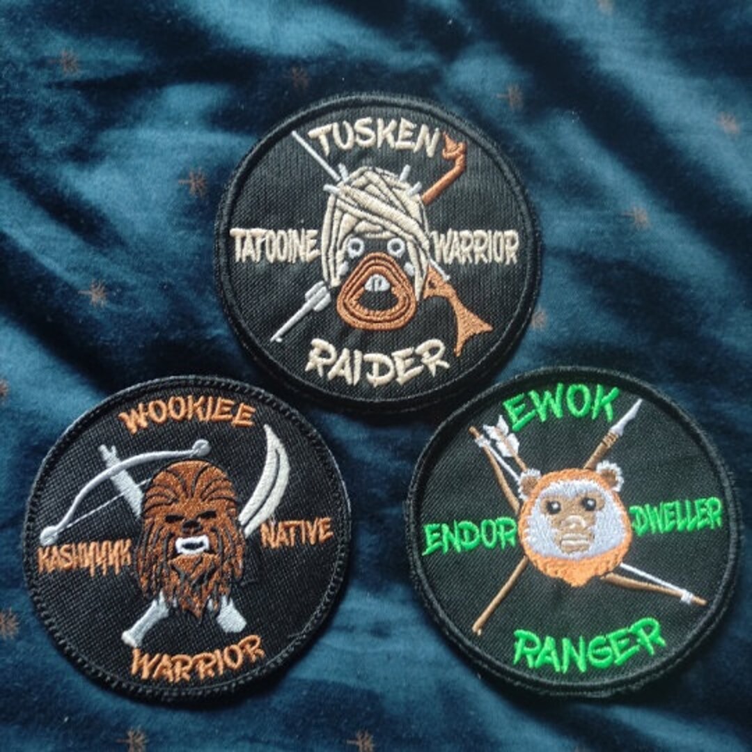 Galactic Warriors Patch Series, Tusken Raider, Wookiee Warrior, Ewok ...