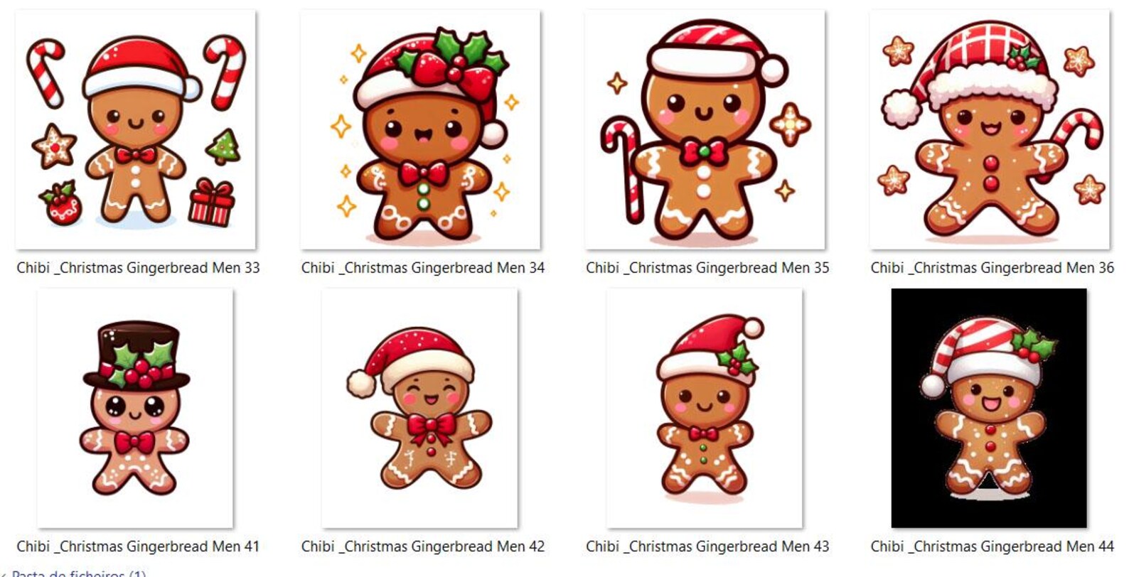 Chibi Gingerbread Man Clipart | Gingerbread PNG | Gingerbread Christmas ...