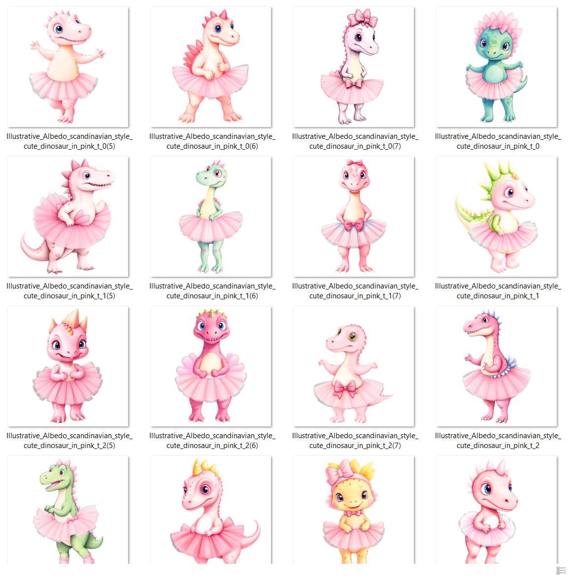 Dinosaur in Tutu Clipart | Cute Ballerina Dinosaur PNG | Dinosaurs in ...