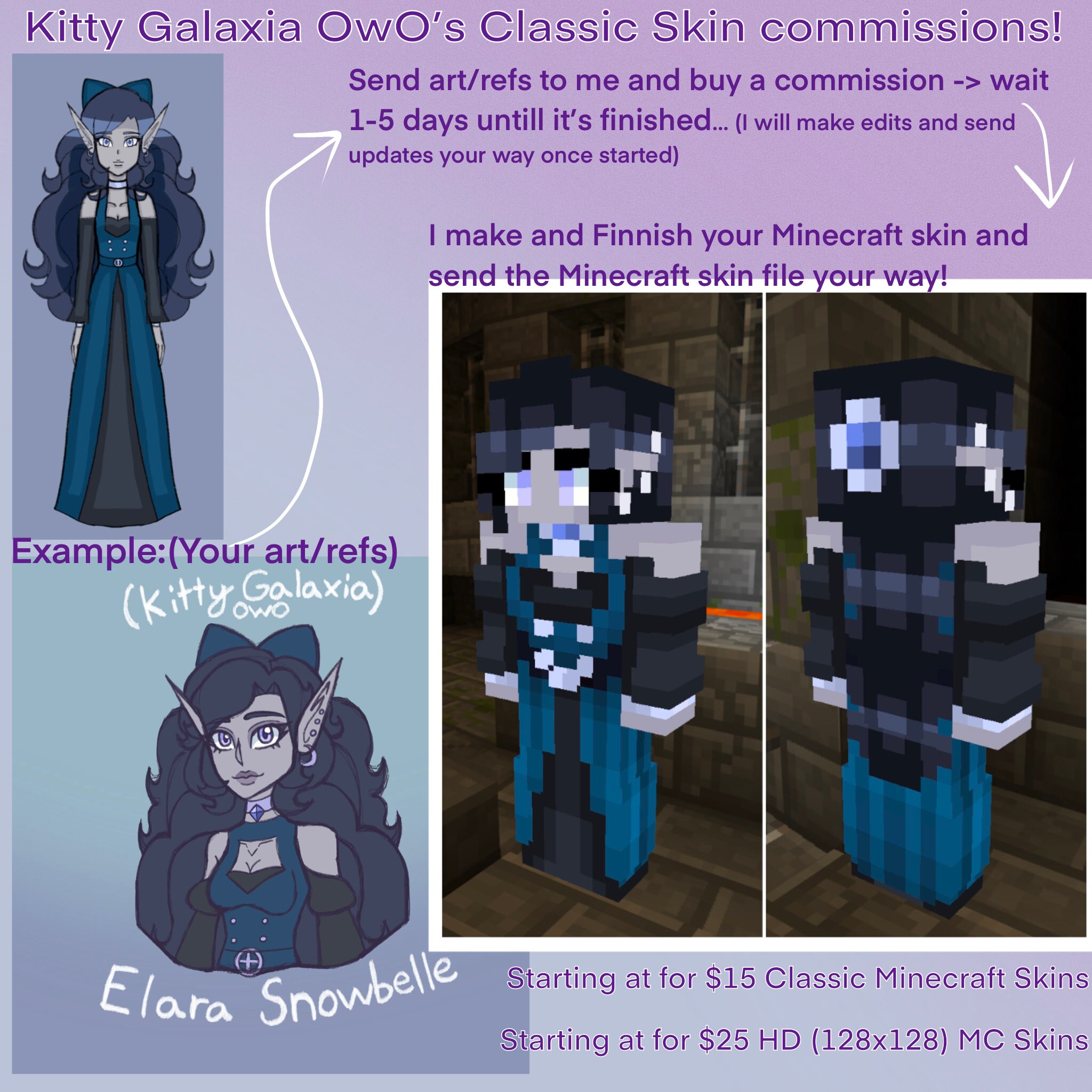 Minecraft Classic Skin Commissions - Etsy