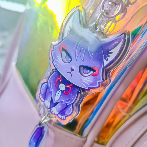 Scarameow Keychain - Etsy