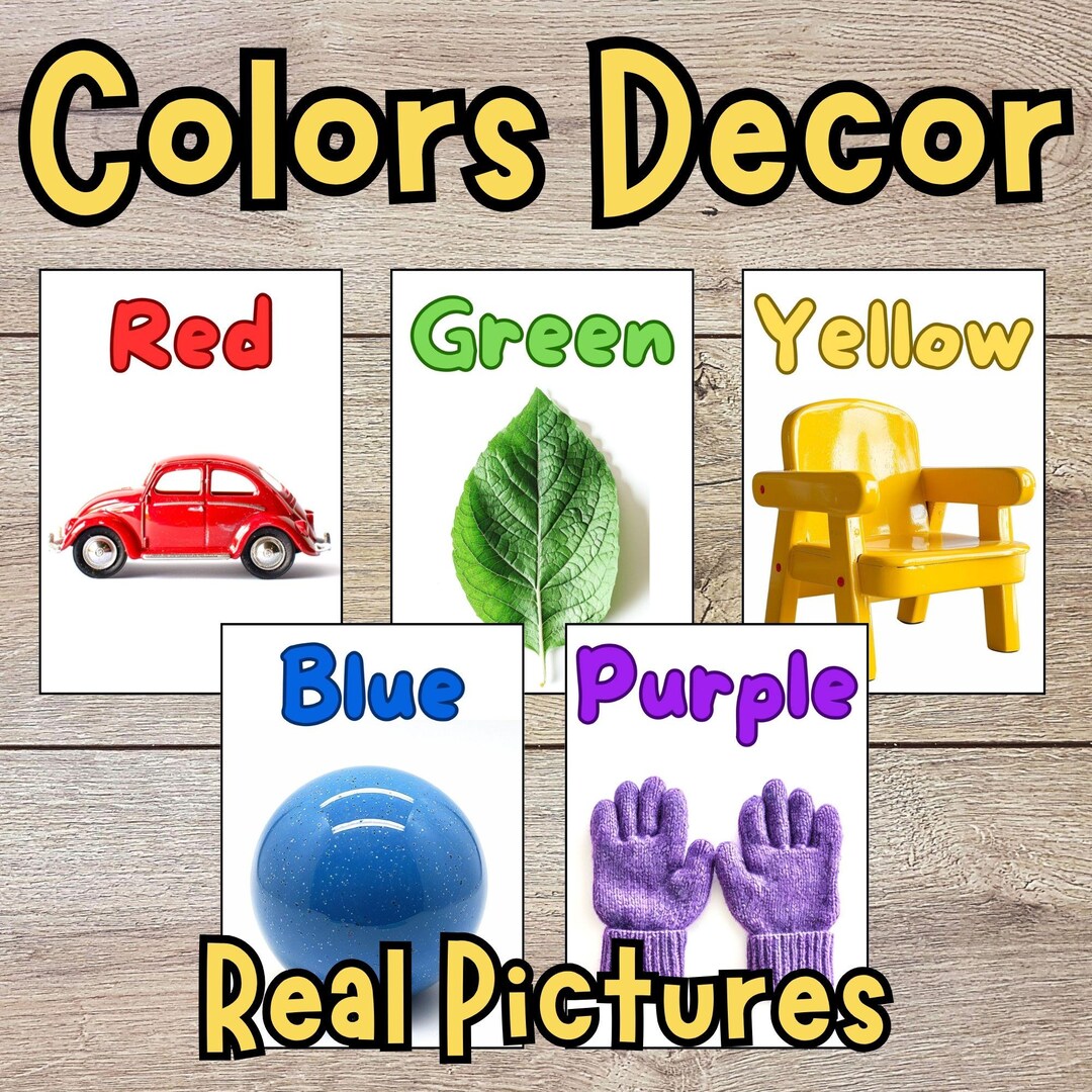 Color Chart Poster, Colour Posters, Color Display With Real Pictures ...