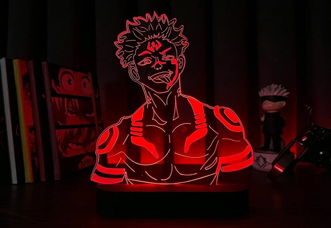 Buy Jujutsu Kaisen Sukuna Anime Table Lamp Anime Wall Art, Anime ...