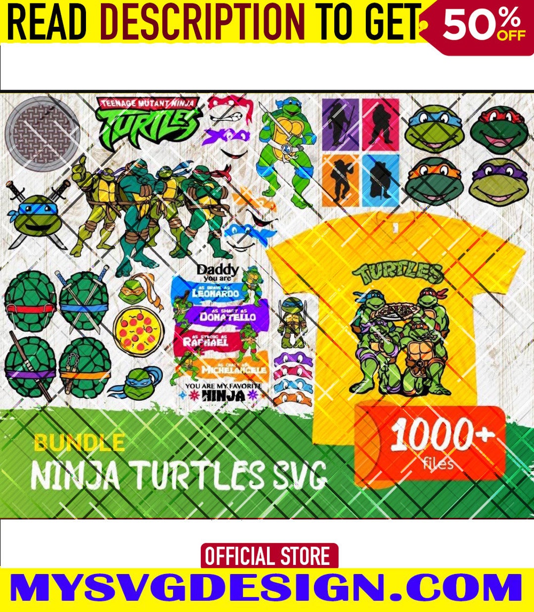 1000 NINJA TURTLES Svg BUNDLE - Etsy