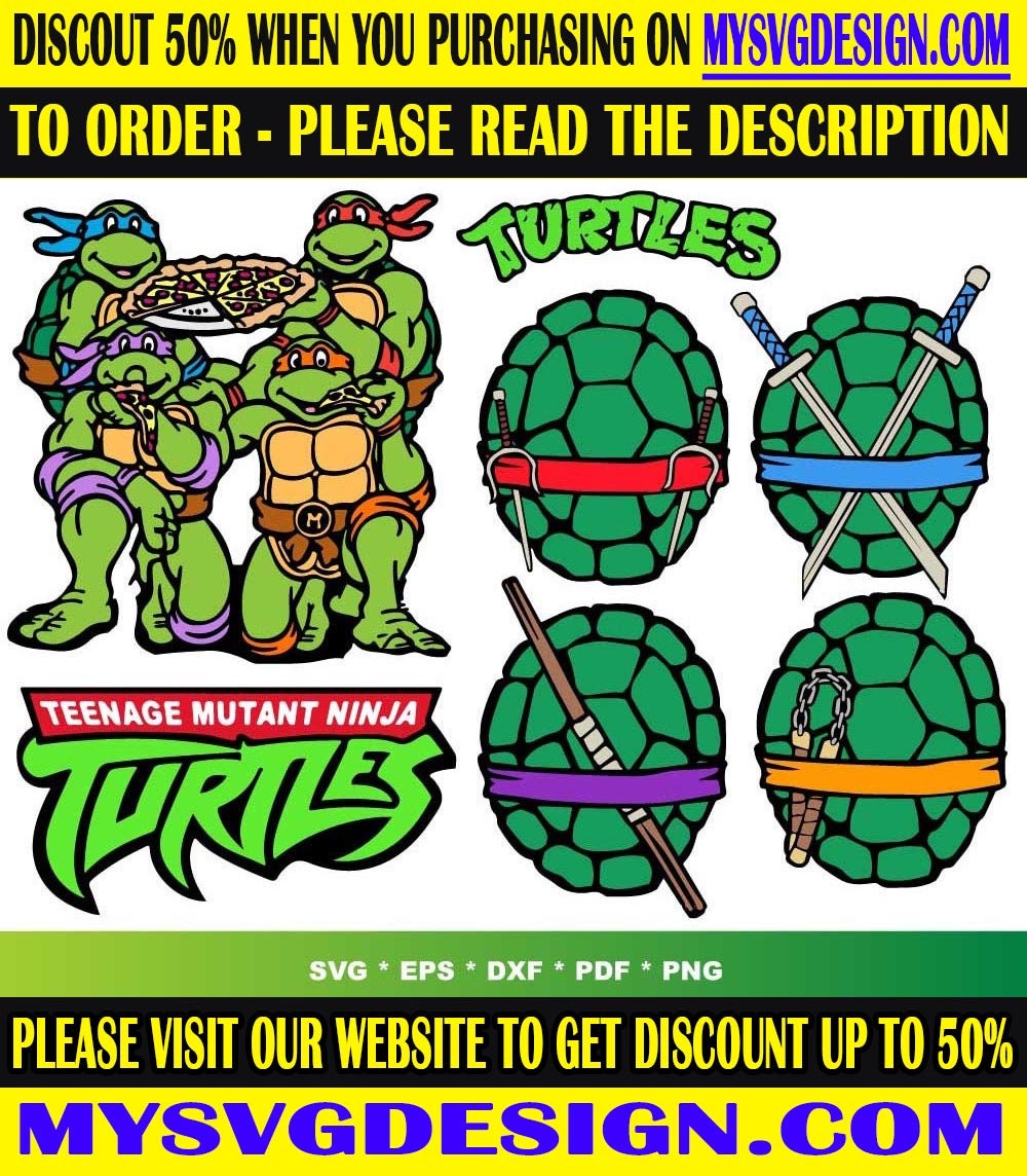 1000 NINJA TURTLES Svg BUNDLE - Etsy
