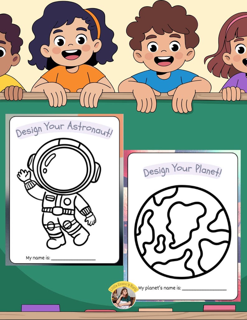 Space Adventure Activity Pack for Kids | Printable Learning & Coloring ...