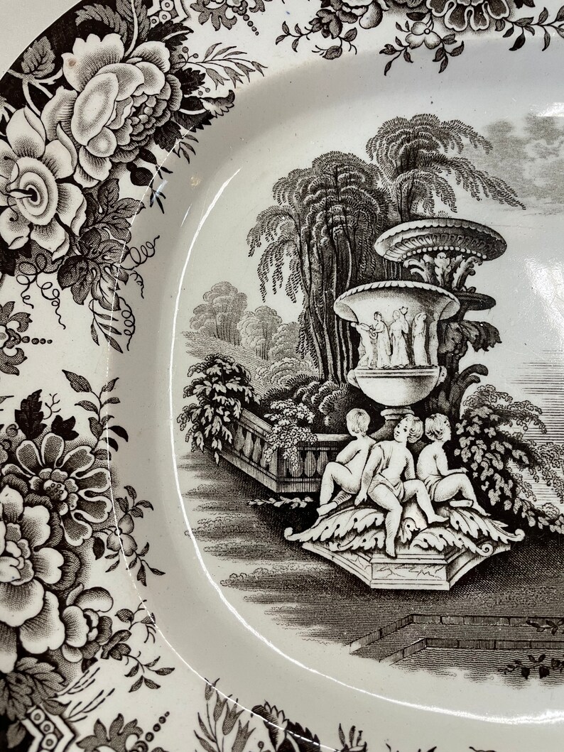 Antique Ironstone Transferware Platter - Etsy