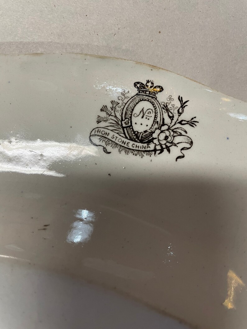 Antique Ironstone Transferware Platter - Etsy