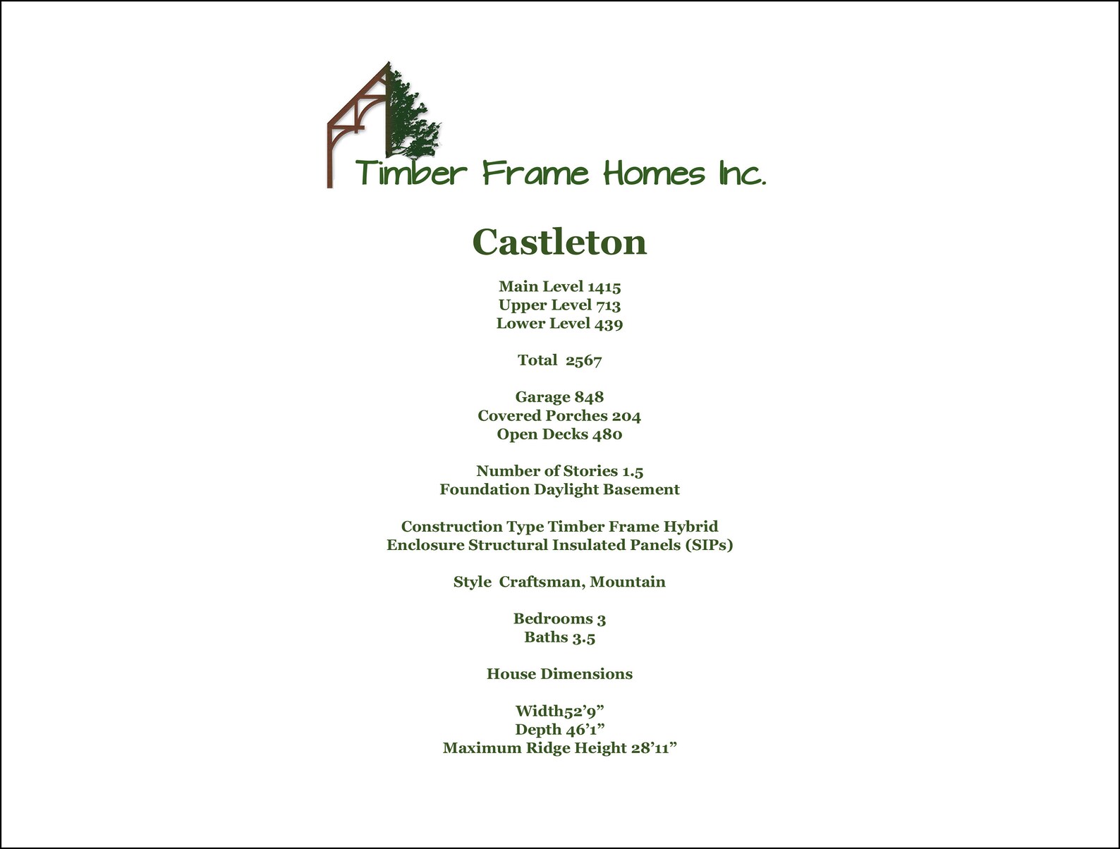 Your Timber Frame Home Starts Here - Castleton - Design Proof - Etsy