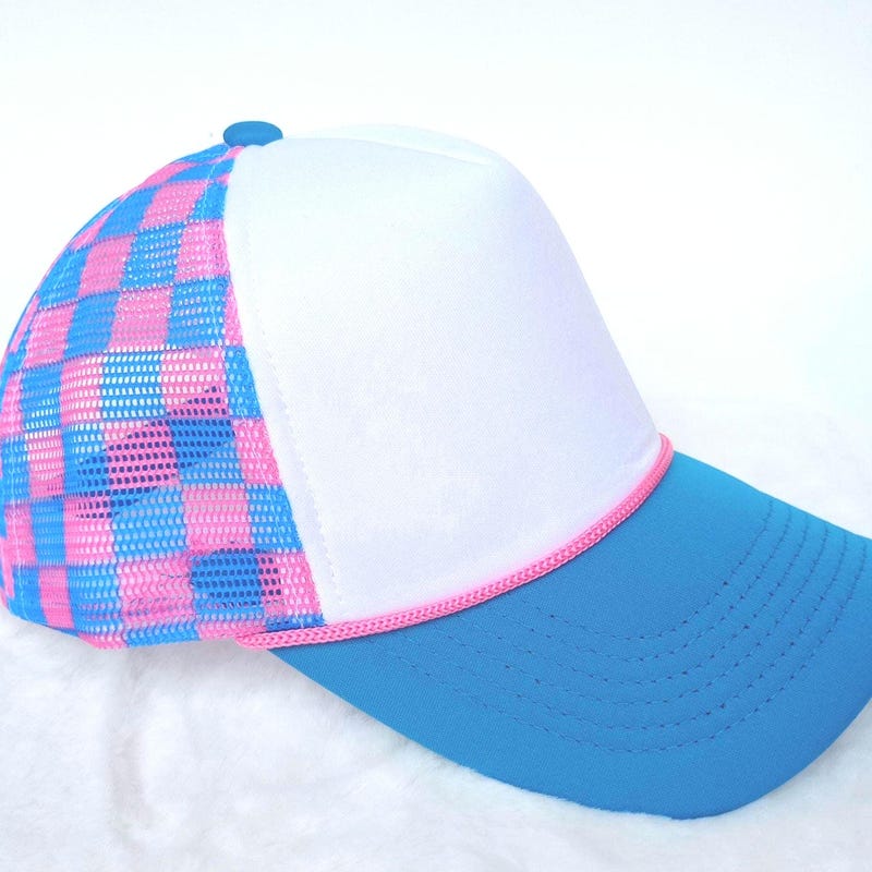 Checkered Hat - Etsy