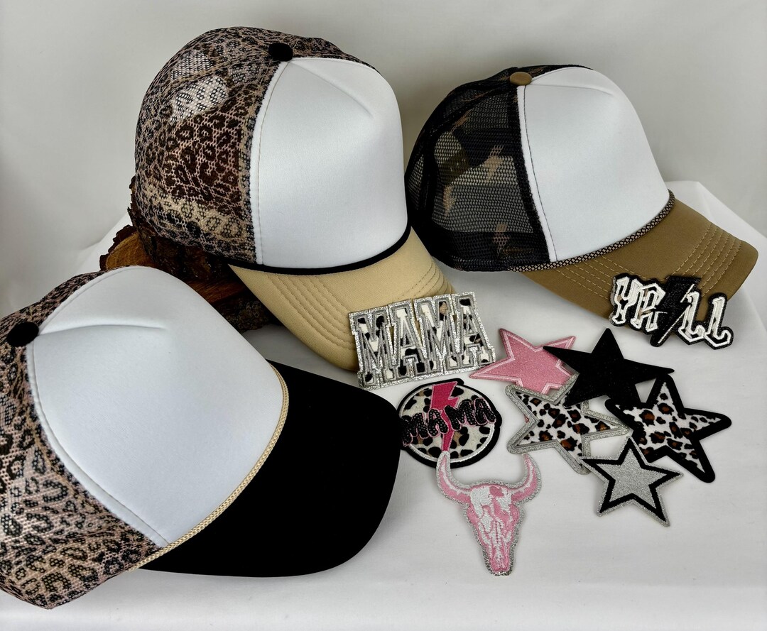 DIY Hat Kit: 3 Hats and 9 Patches Included - Etsy