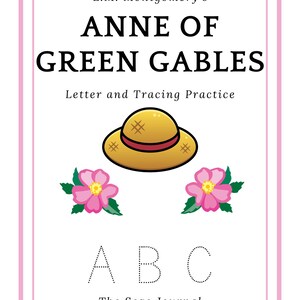 Anne of Green Gables Letter and Tracing Practice - Etsy