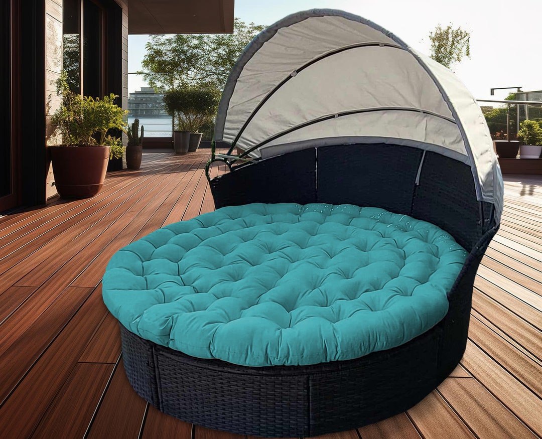 Sun Island Water Resistant Pillow | Round Garden Patio Pillow | Cushion ...