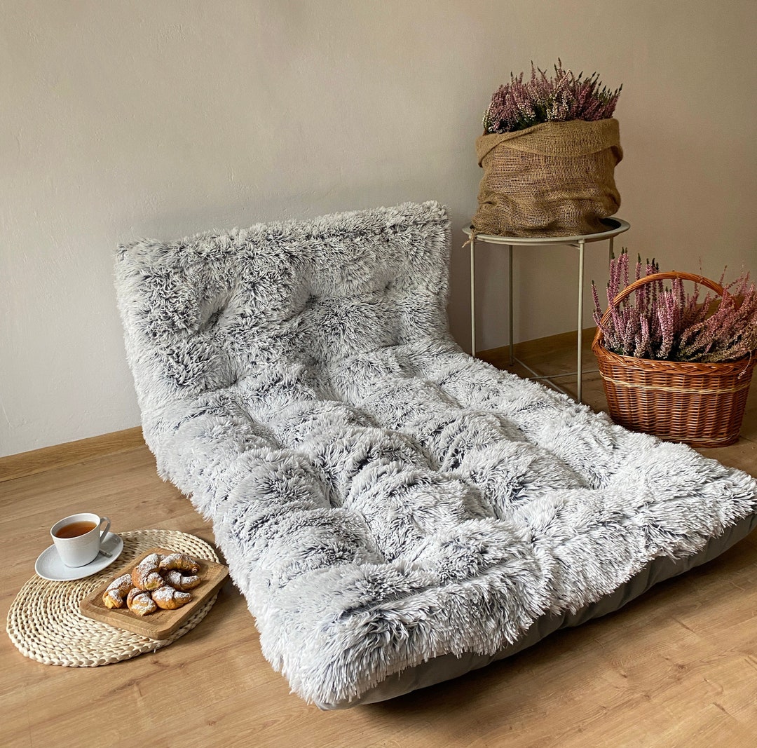 Floor Seat Cushion | Shaggy Floor Couch | Relaxation Pillow | Reading ...