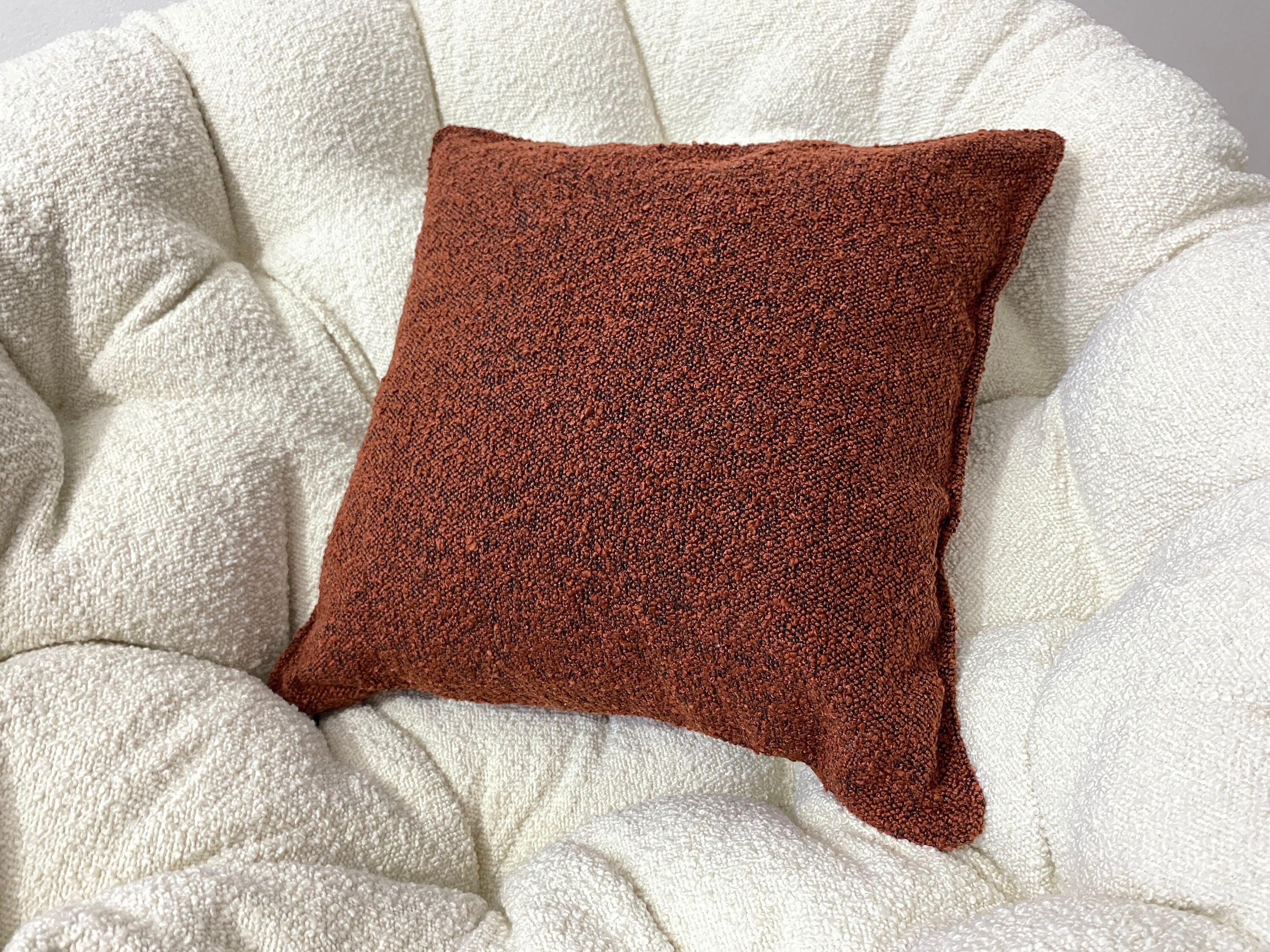 Boucle Floor Pillow | Tailor-made Pillow | Large Round Pillow ...