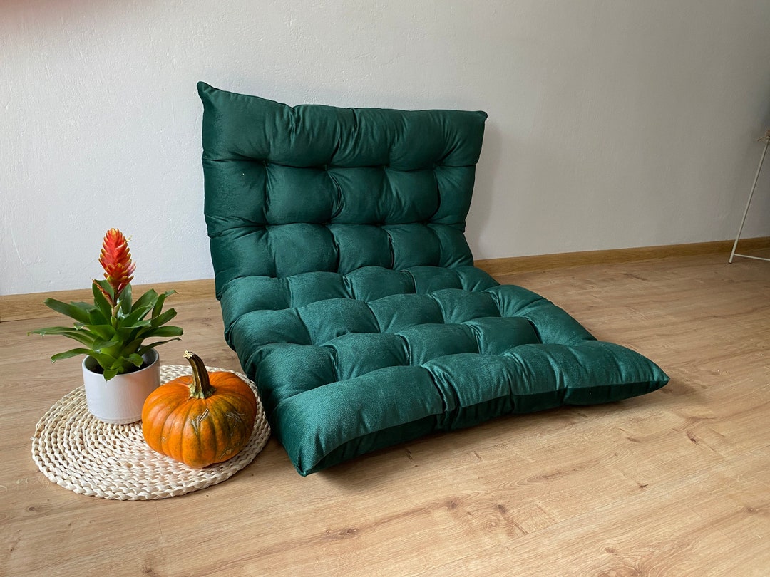 Floor Seat Cushion | Velvet Floor Couch | Relaxation Pillow | Reading ...