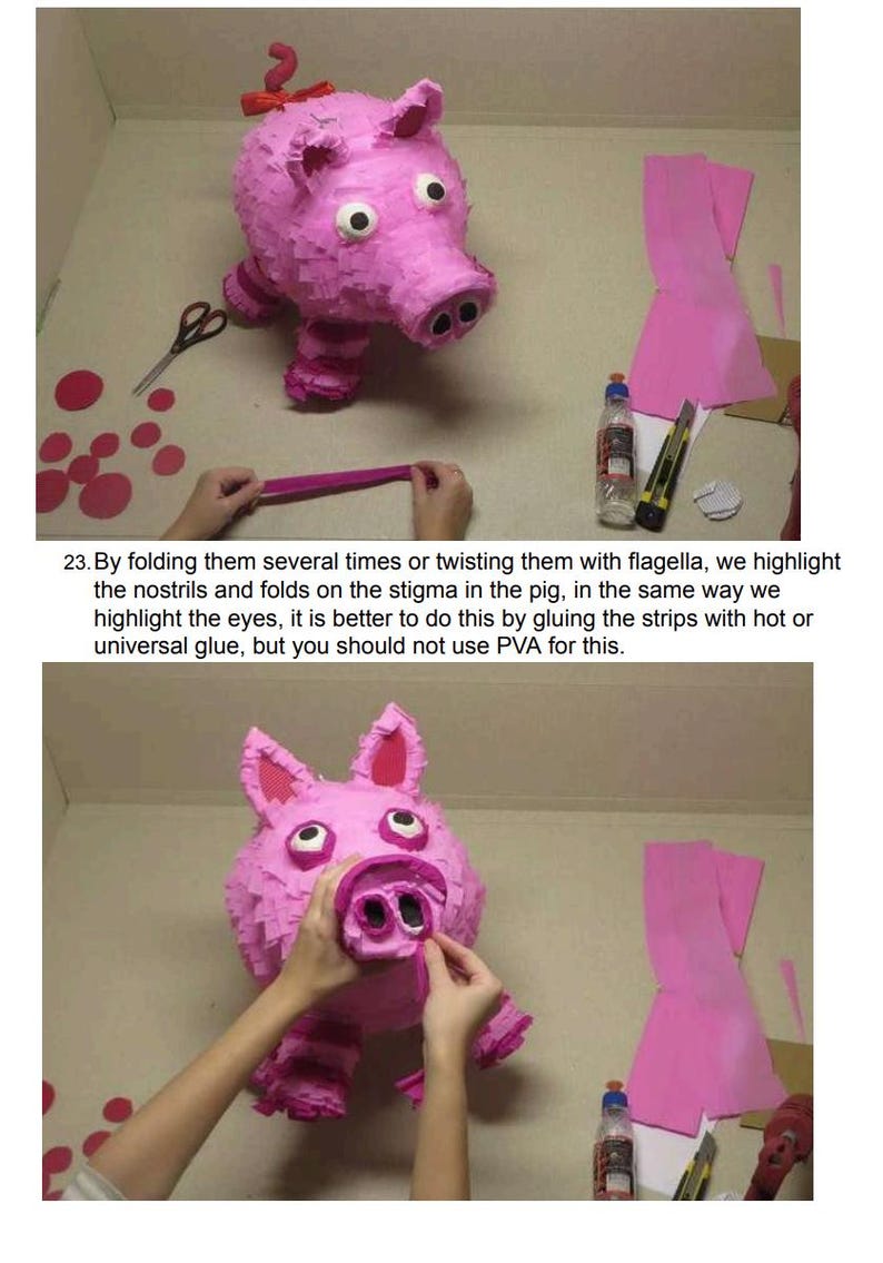 Set 4 Pinata Easy Level Tutorial DIY PDF - Etsy