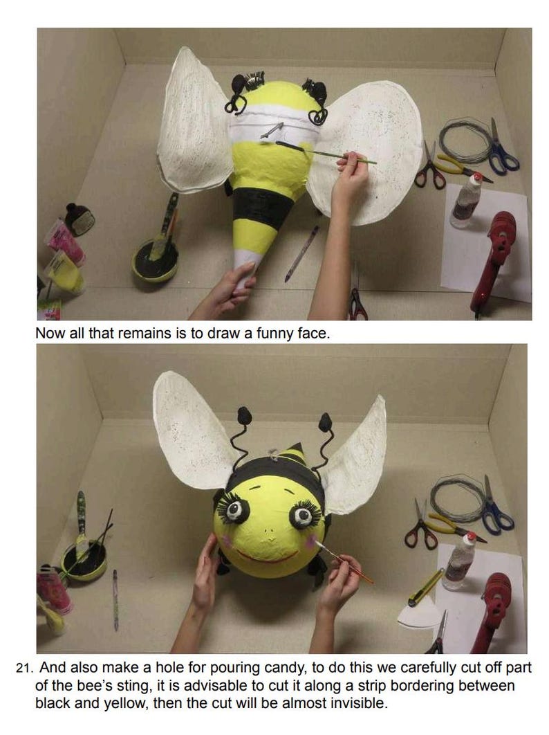 Set 4 Pinata Easy Level Tutorial DIY PDF - Etsy