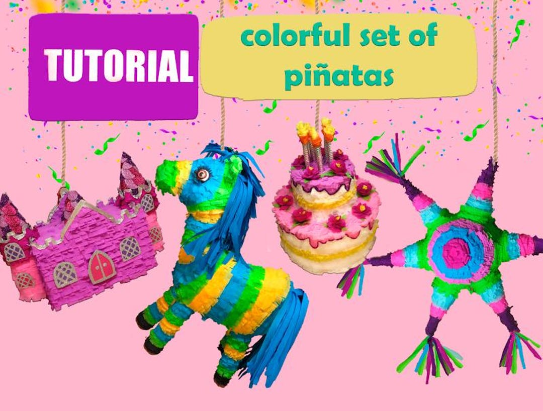 Color Set Piñatas Tutorial DIY - Etsy
