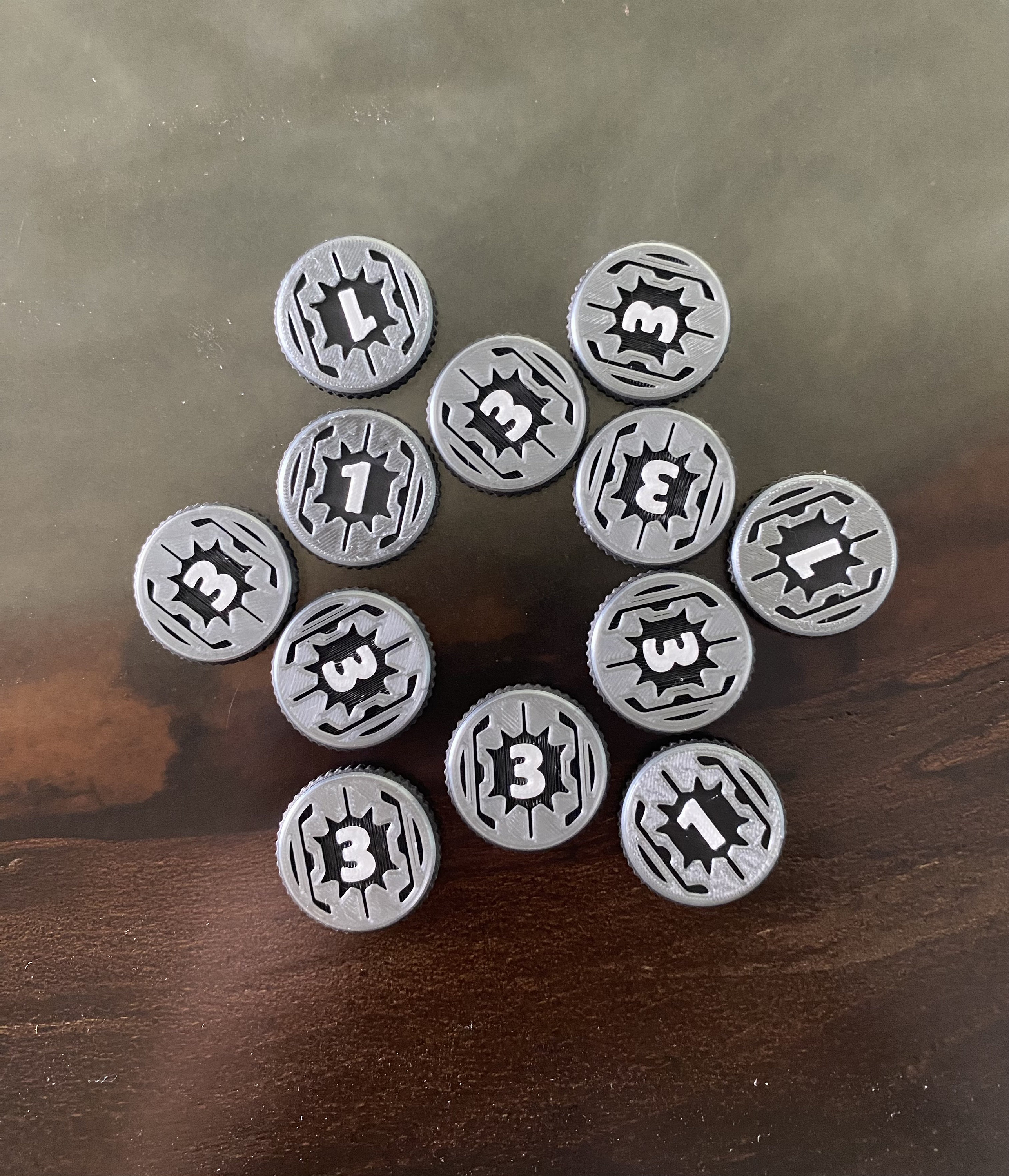 Game Damage Counter Lorcana Tokens Custom Ink Color Double Sided 1 or 3 ...