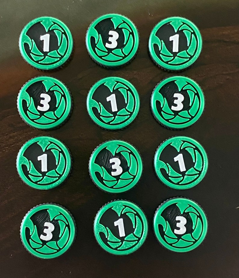 Game Damage Counter Lorcana Tokens Custom Ink Color Double - Etsy Australia