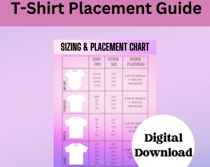 T-shirt Placement Guide Bundle, T-shirt Alignment Tool, Vinyl Placement ...