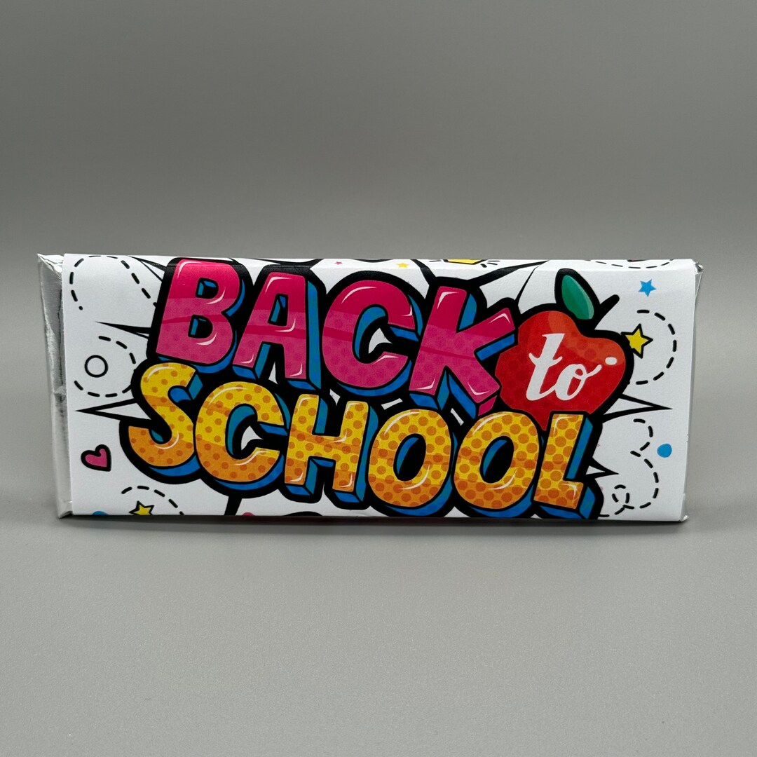 Customized Welcome Back to School Candy Bars Fully Assembled - Etsy