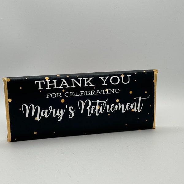 Retirement Candy Bar - Etsy