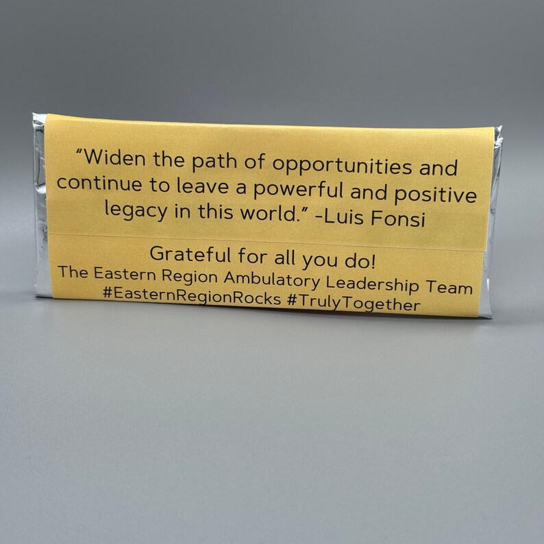 Customized Thank You Candy Bars Fully Assembled - Etsy