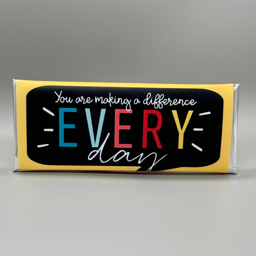 Customized Thank You Candy Bars Fully Assembled - Etsy