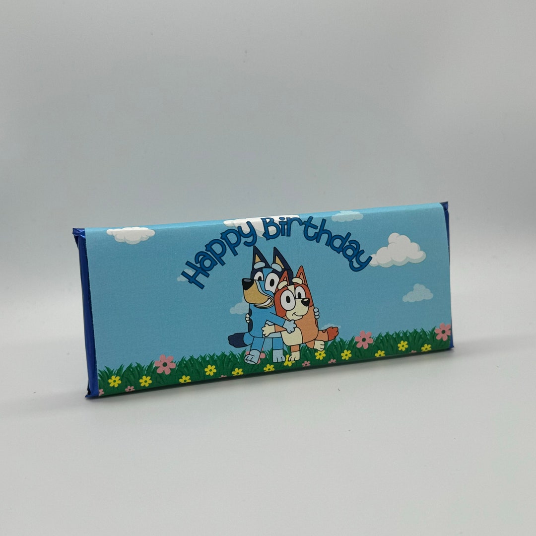 Customized Bluey Birthday Candy Bars Fully Assembled - Etsy