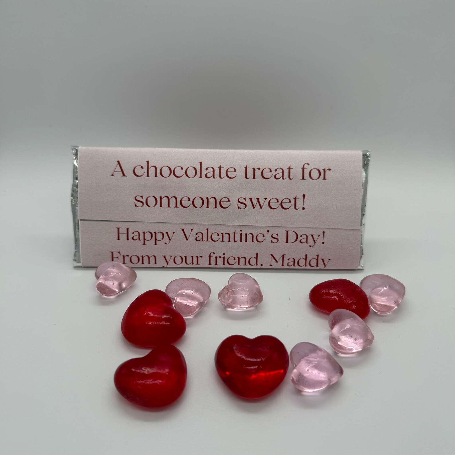 Customized Valentine's Day Candy Bars Fully Assembled - Etsy
