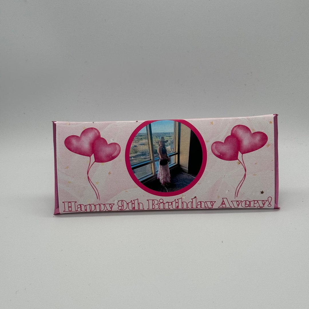 Customized Birthday Candy Bars Fully Assembled - Etsy