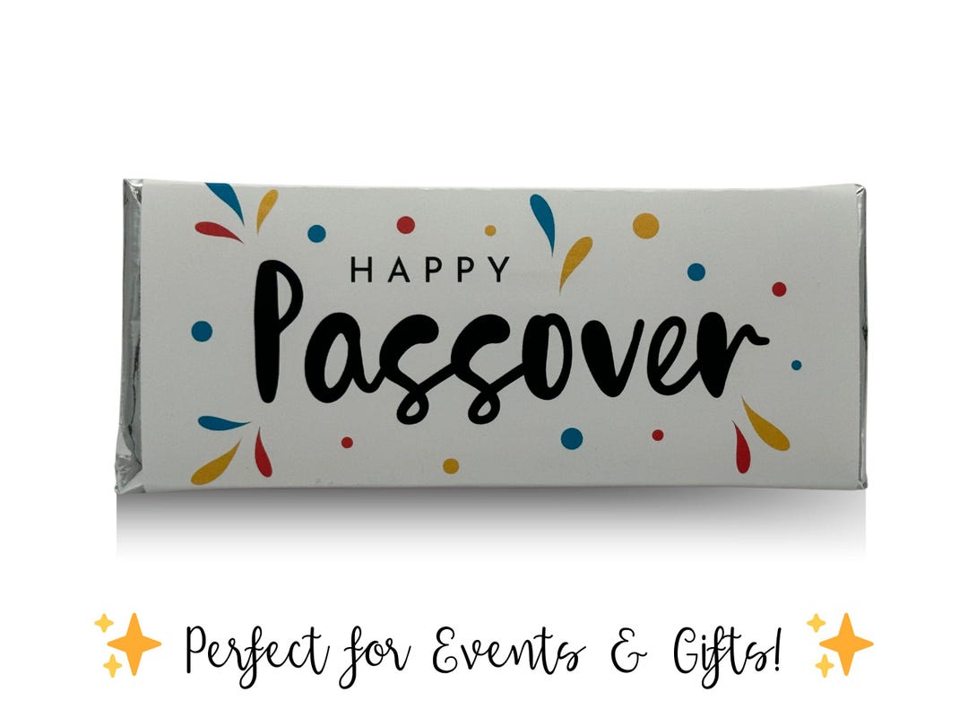 Personalized Passover Candy Bars - Fully Assembled Hershey Party Favors ...