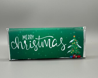 Customized Christmas Candy Bars Fully Assembled - Etsy