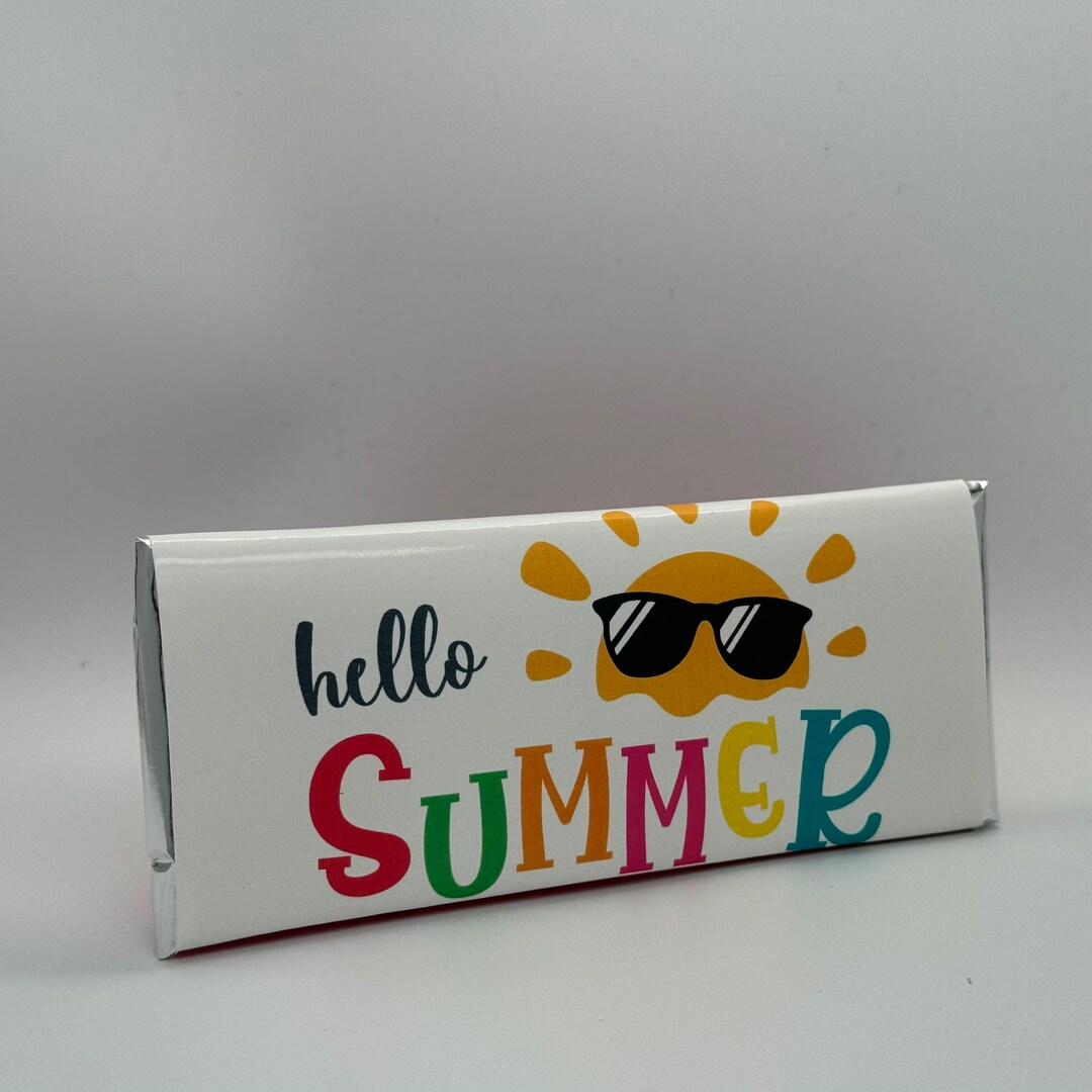 Customized Hello Summer Candy Bars Fully Assembled - Etsy