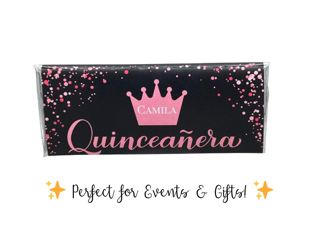 Personalized Quinceañera Candy Bars – Fully Assembled Hershey Party ...