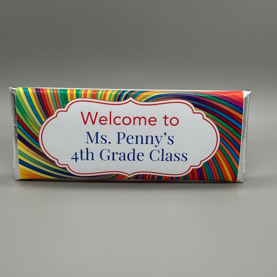 Customized Welcome Back to School Candy Bars Fully Assembled - Etsy