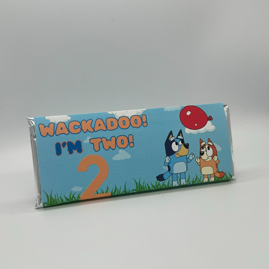 Customized Bluey Birthday Candy Bars Fully Assembled - Etsy