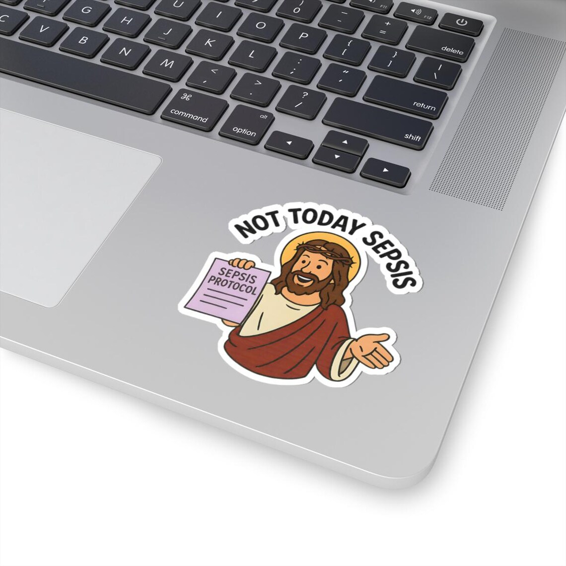 Funny Sepsis Nurse Sticker: Jesus Nursing Humor - Waterproof Decal - Etsy