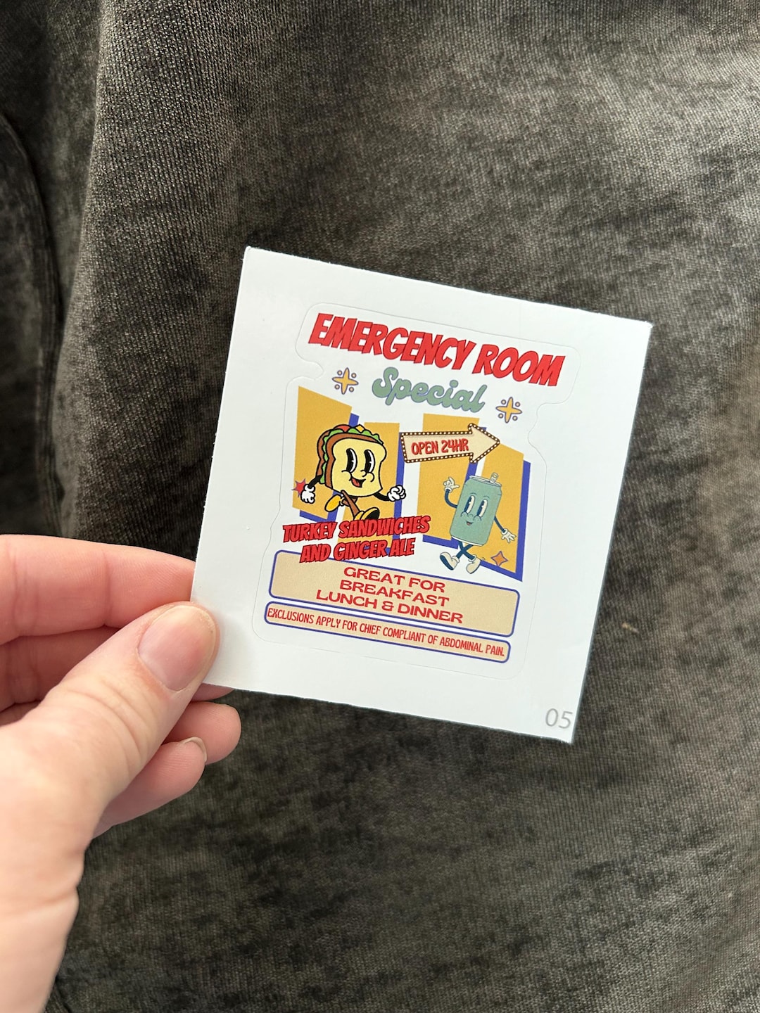 Funny Nurse Stickers - Emergency Room Special - Turkey Sandwiches ...