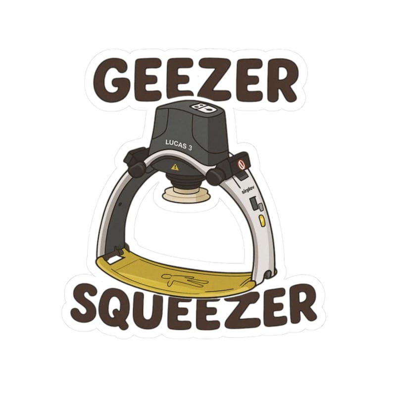 Geezer Squeezer Sticker: Humorous Healthcare Worker Gift - Etsy