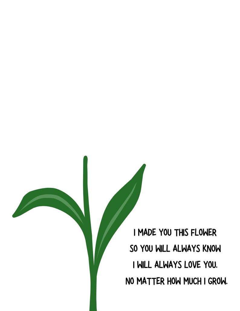 Printable Mother's Day Flower | Digital | PDF File | Kids' Footprint ...