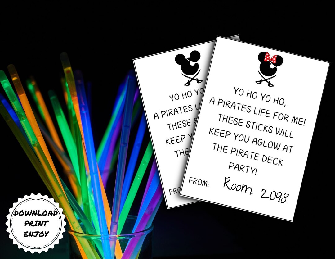 Fish Extender Gift Tag Bundle Printable PDF File DCL Gift Tags Fish ...