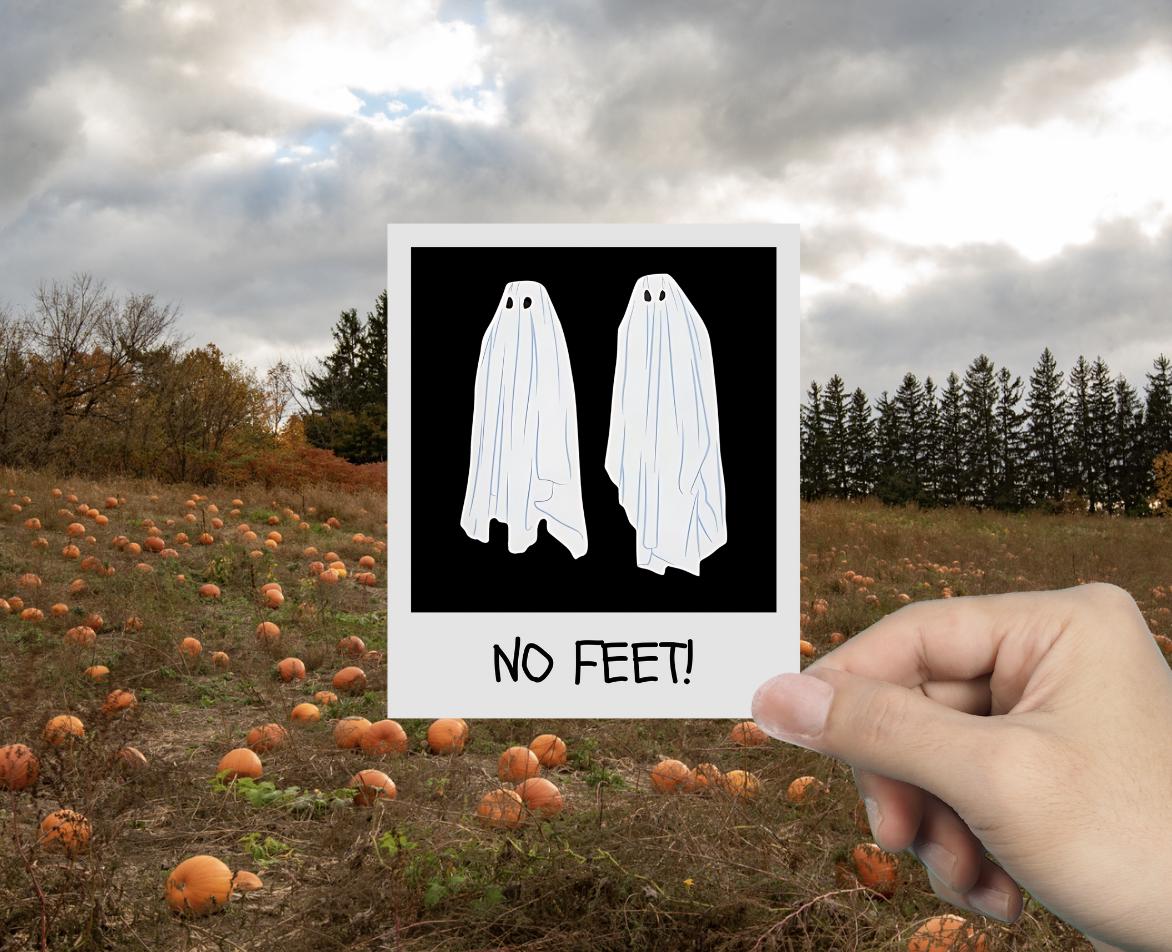 No Feet Ghost Polaroid: Beetle Juice Halloween Design (digital Download ...