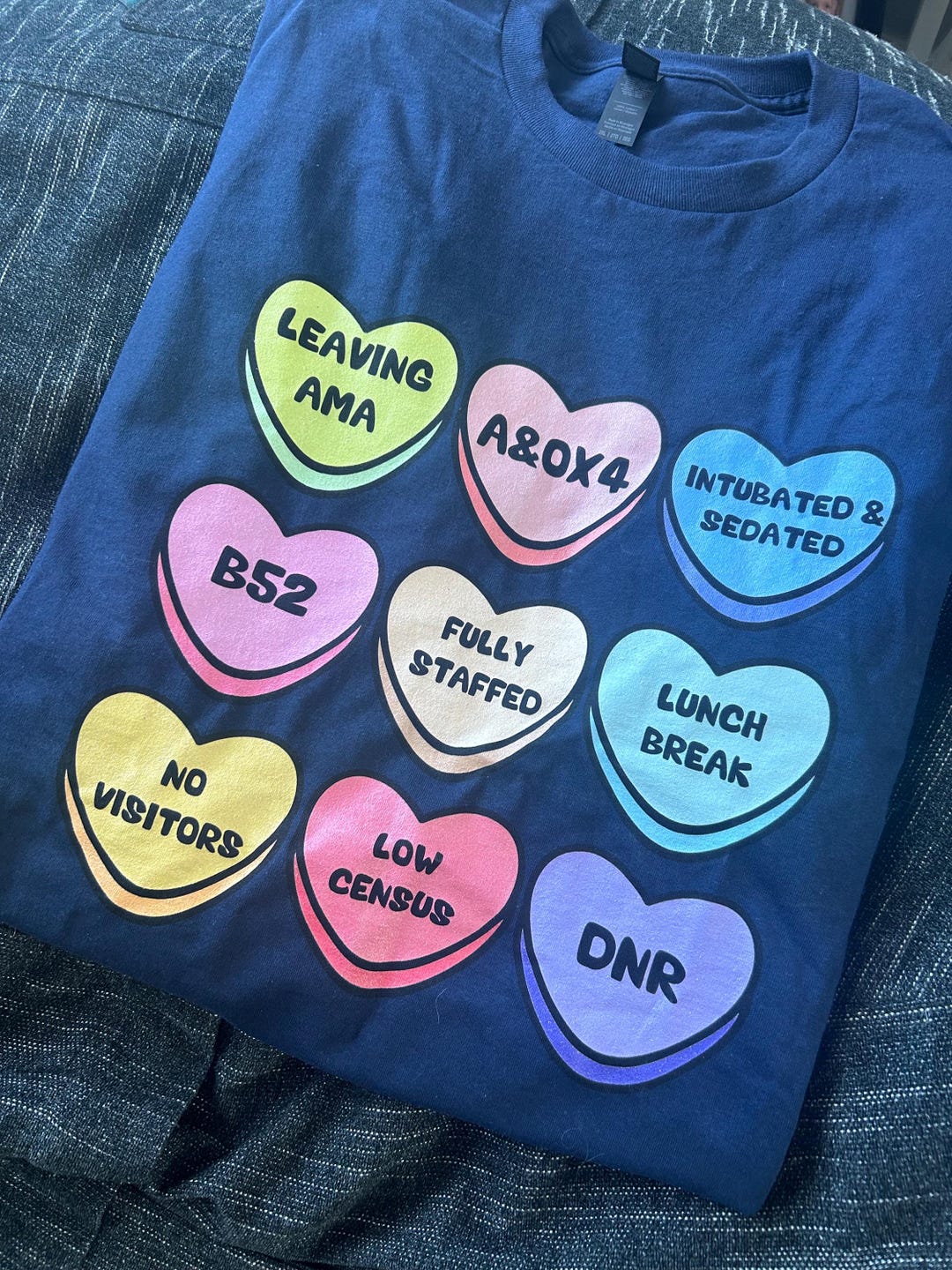 Nurse Candy Hearts Tee, Valentines Humor Shirt, Unisex Nurse Apparel ...